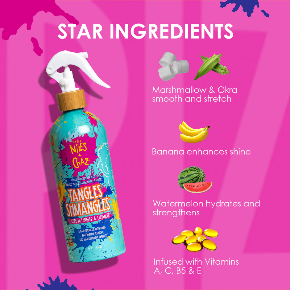 Niles & Chaz Pizzazz! | Clean Mixed Texture Hair Care For Kids